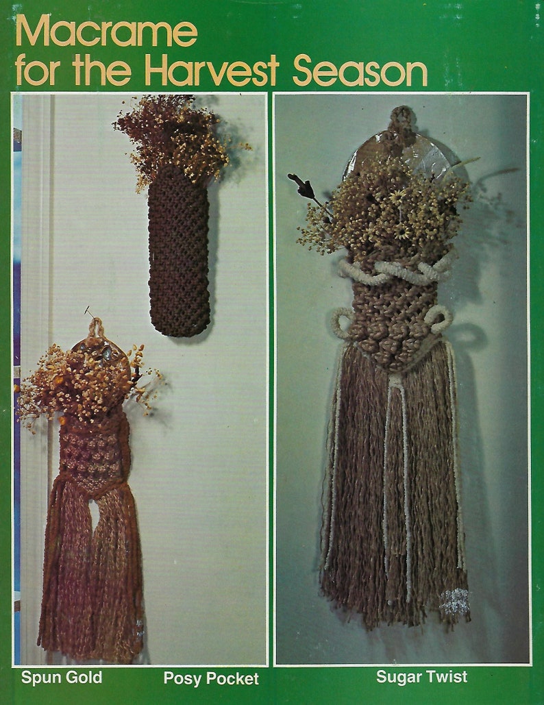 Macrame for All Seasons Vol. III Plant Hanger & Wall Hanging | Etsy