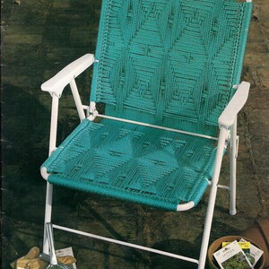 PDF ONLY Macrame Chairs for the Seasons Corded Lawn Chair Weaving ...