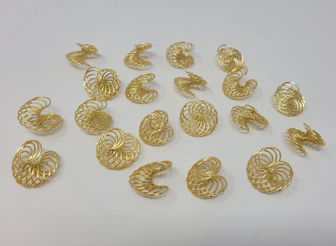 20 Pcs Gold Metal Coil Spring Spiral Craft Beading Jewelry Findings - Etsy