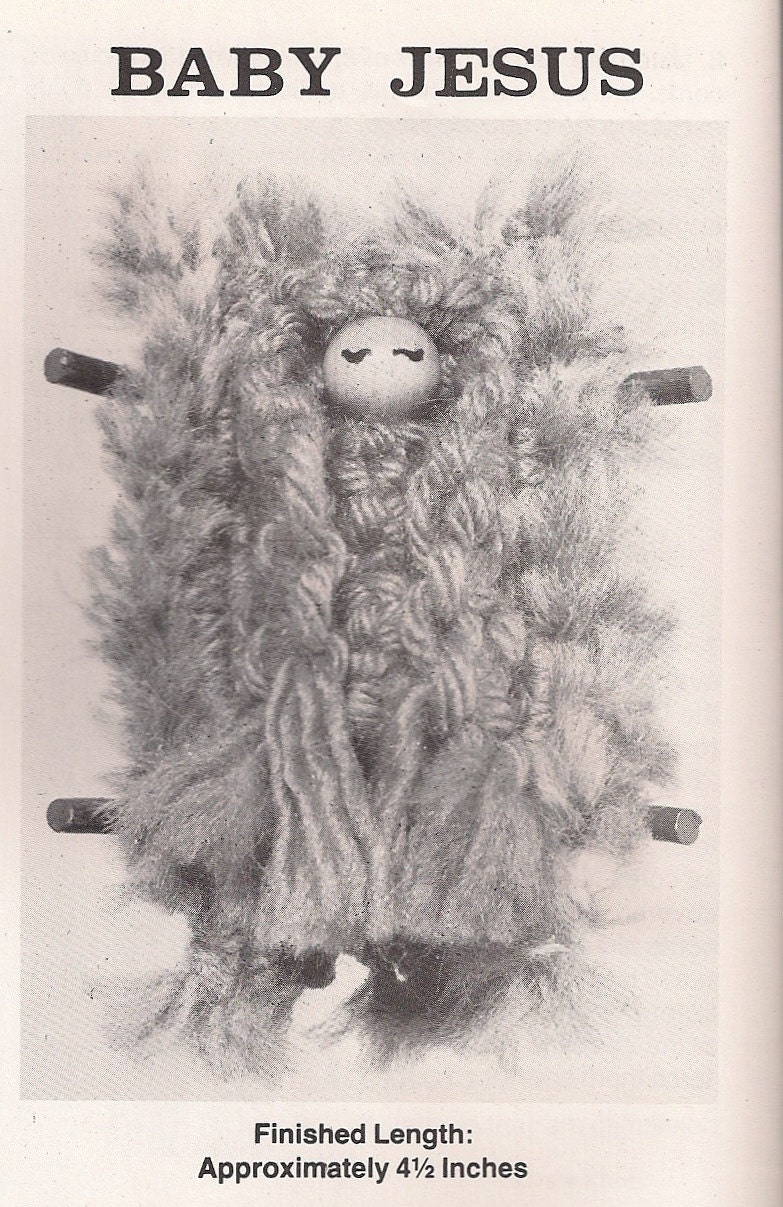 Vintage Macrame Nativity - Craft Book With Patterns and Instructions - Etsy