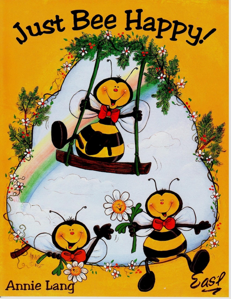 Just Bee Happy Annie Lang Decorative Painting Patterns Craft Book - Etsy