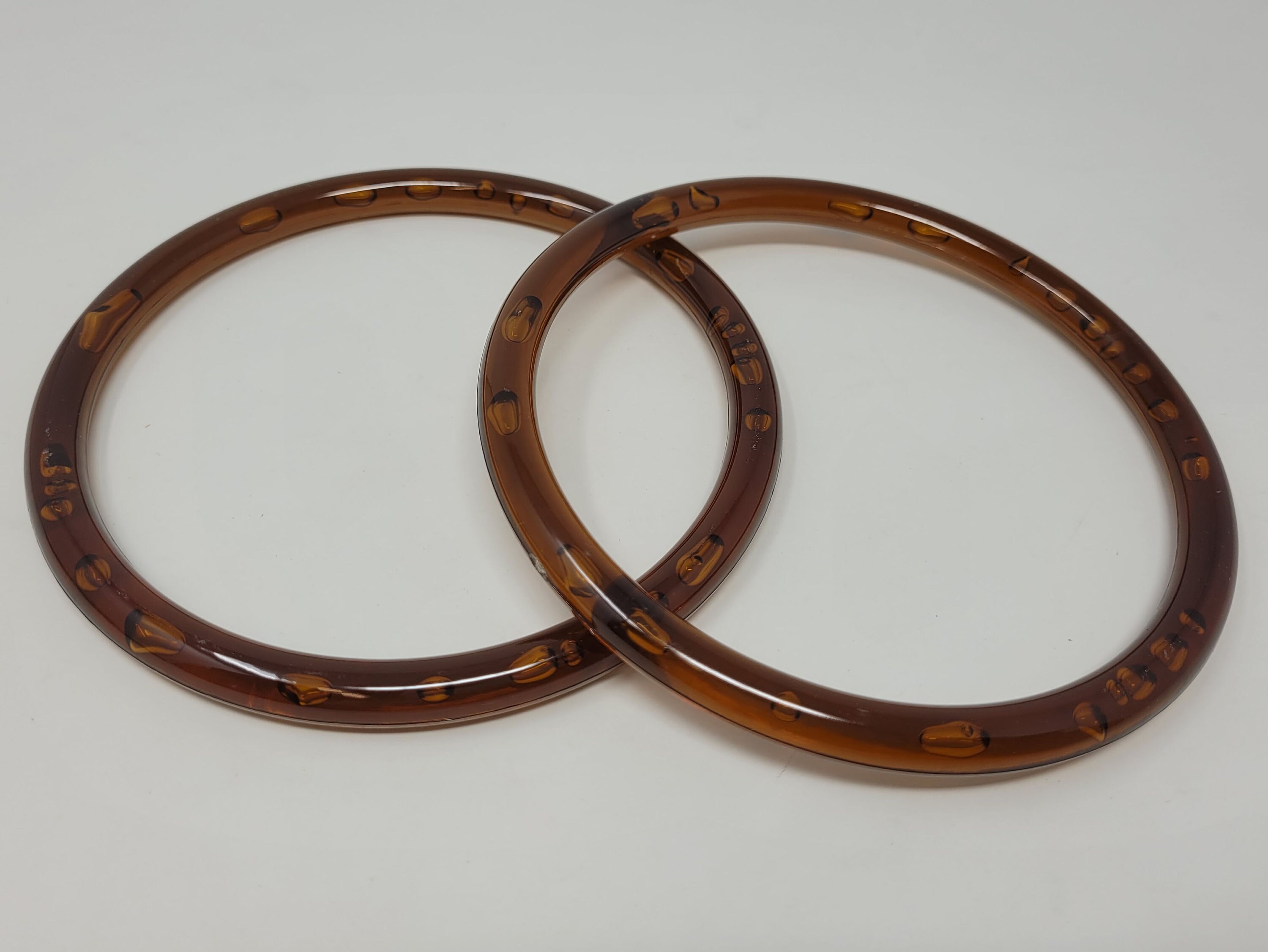 5 Round Vintage Plastic Handbag Purse Handles | Etsy