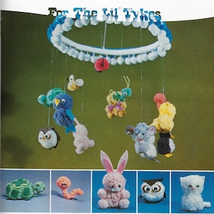 Pom Pom Parade Animals Vintage 1970's Craft How to Pattern Book - Etsy