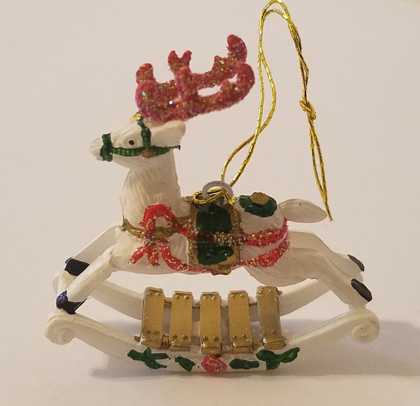 Pack of 12 Vintage Miniature Reindeer Rocking Horse Christmas - Etsy