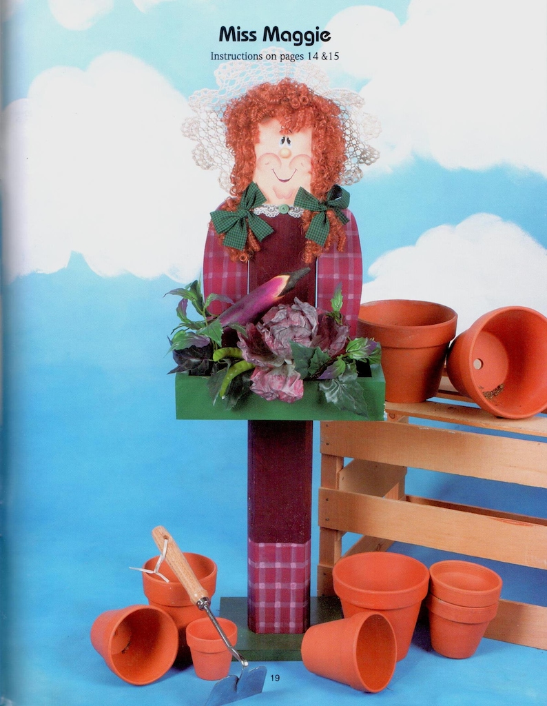 Timber People Wood Yard Decor Patterns Decorative Tole | Etsy