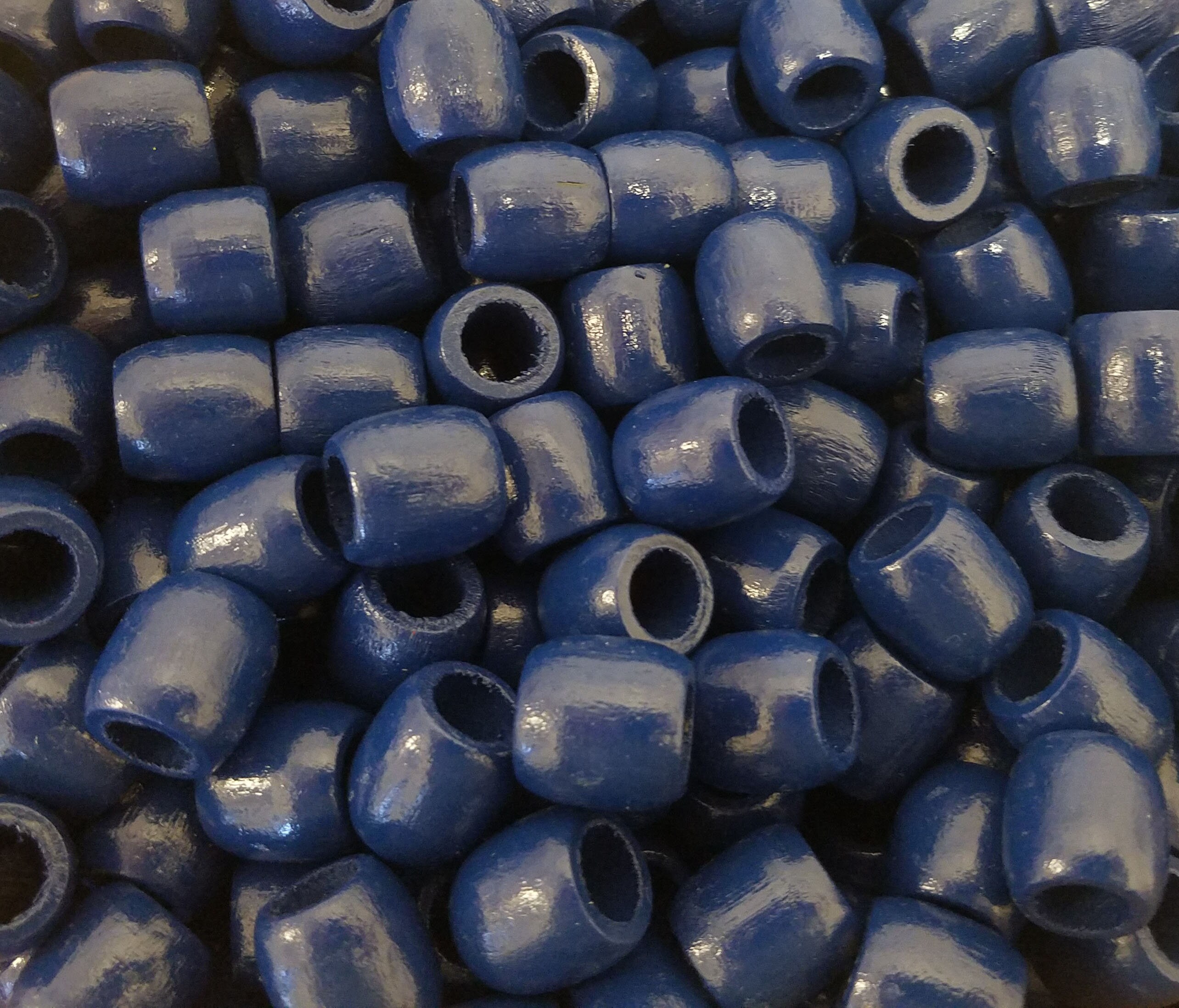 Bag of 100 Wood Macrame Craft Beads 16mm Barrel With Large Hole - Etsy