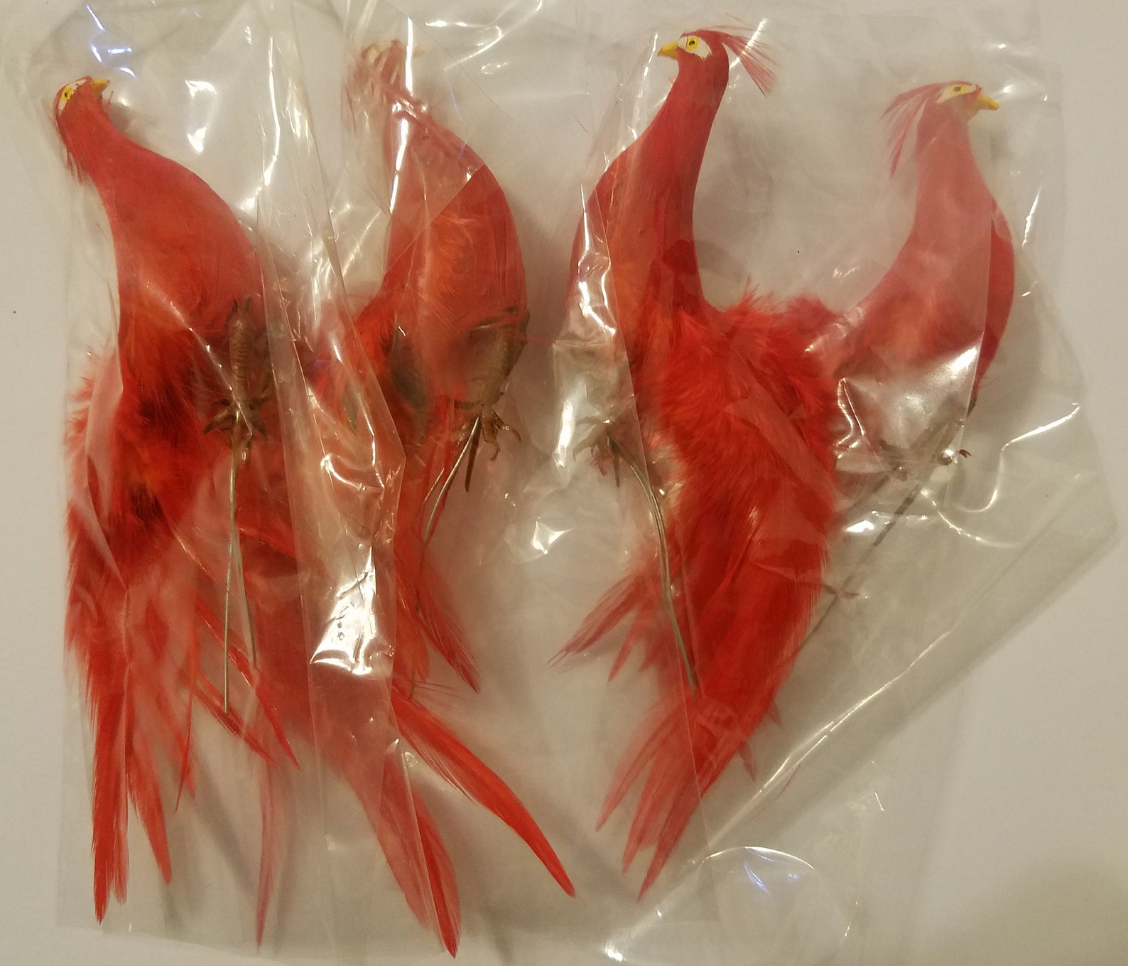 Pack of 4 Artificial Phoenix Birds for Floral Crafts | Etsy
