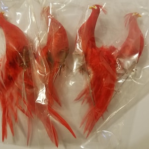 Pack of 4 Artificial Phoenix Birds for Floral Crafts - Etsy