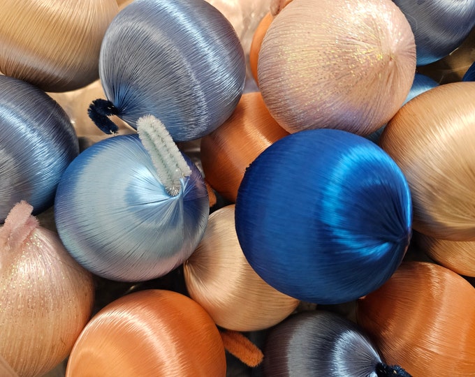 Vintage Pack of 12 Satin Styrofoam 2-1/4" Ball Craft Christmas ...