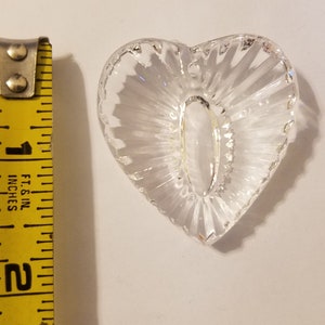 Pack of 8 Crystal Clear Acrylic Plastic Large 42mm Heart Shaped Beads ...
