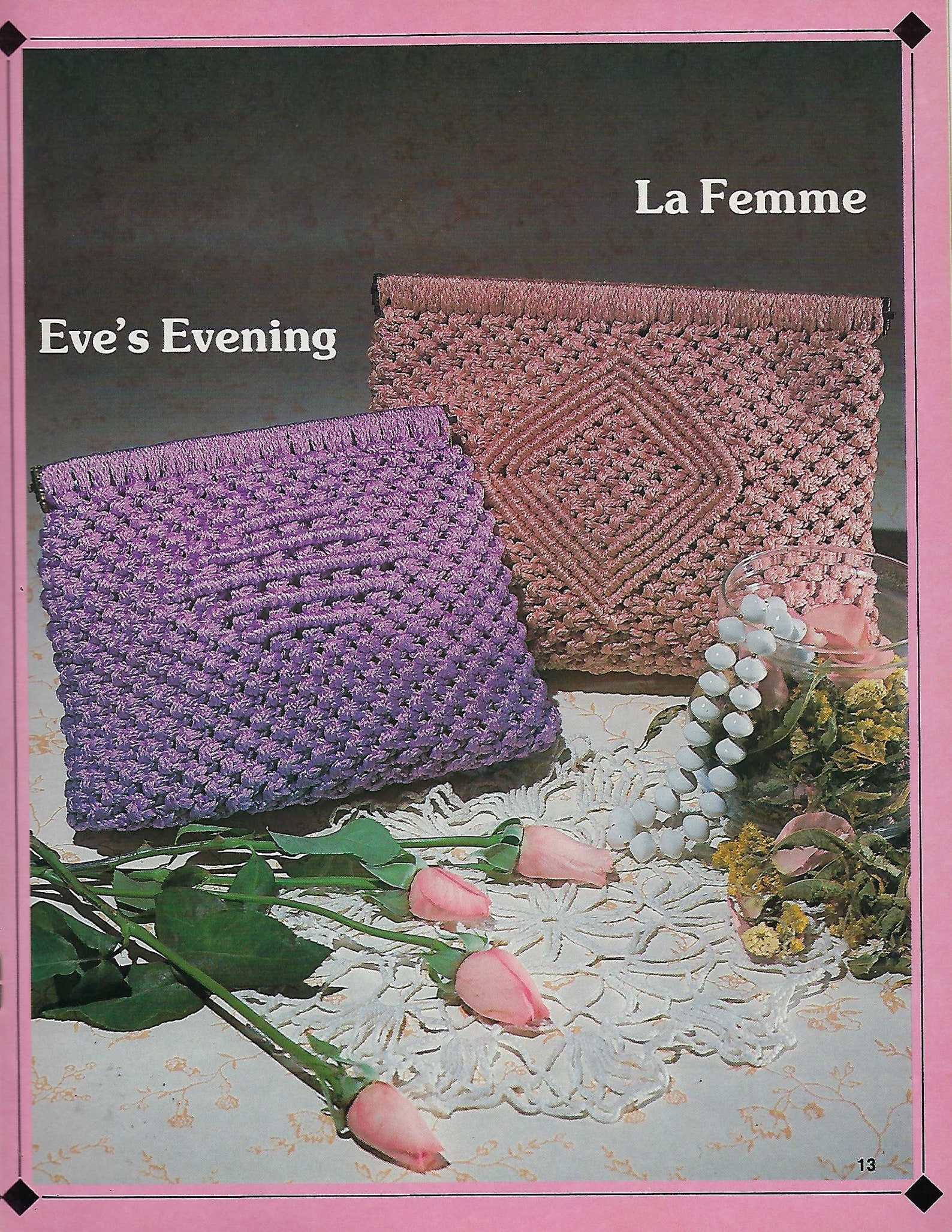 Handsome Handbags to Macrame Book Vintage Purse Patterns - Etsy