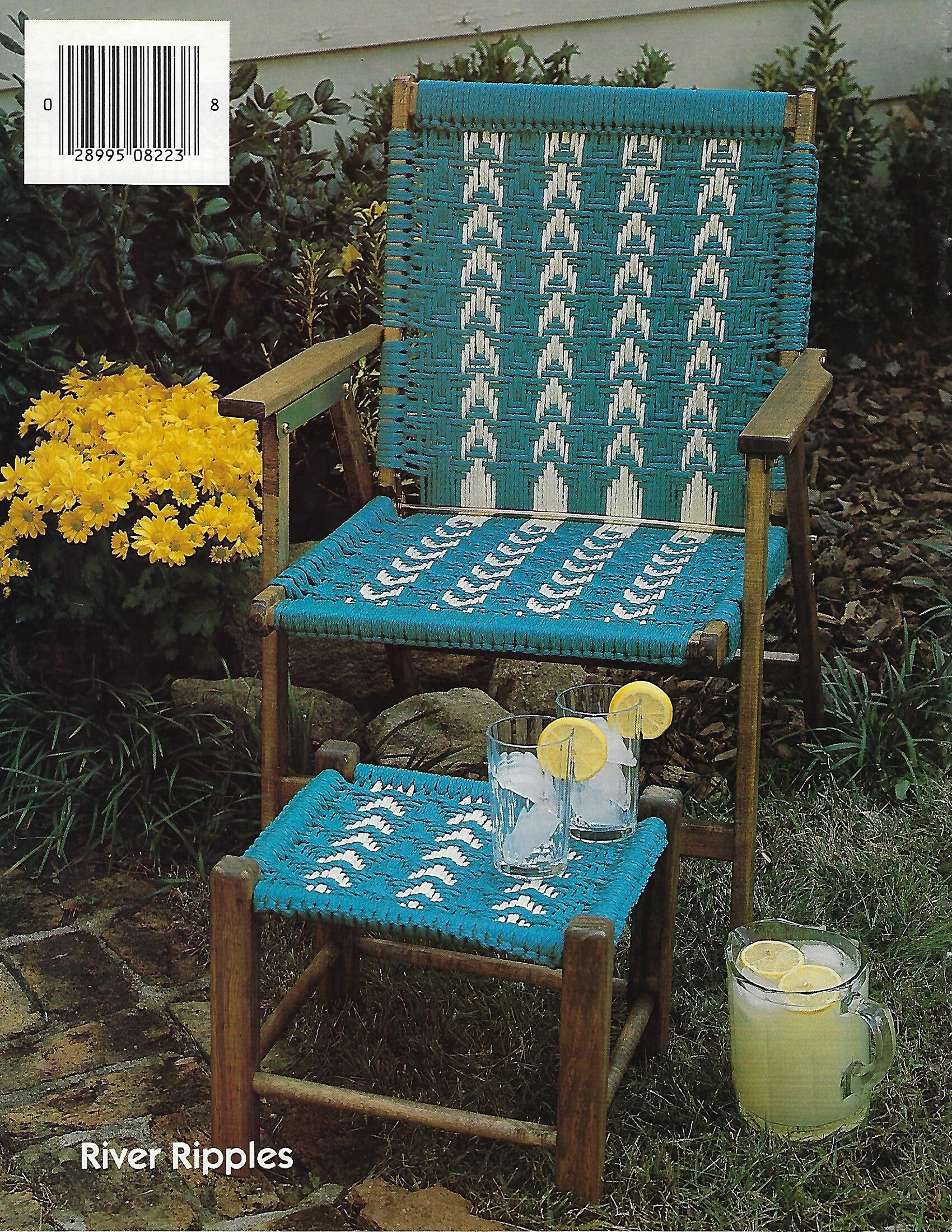 PDF ONLY Plaid's Macrame Chairs for the Sitting Lawn Chair | Etsy