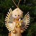 Pack of 12 Vintage Natural Raffia Straw Angel Christmas Ornaments - Etsy