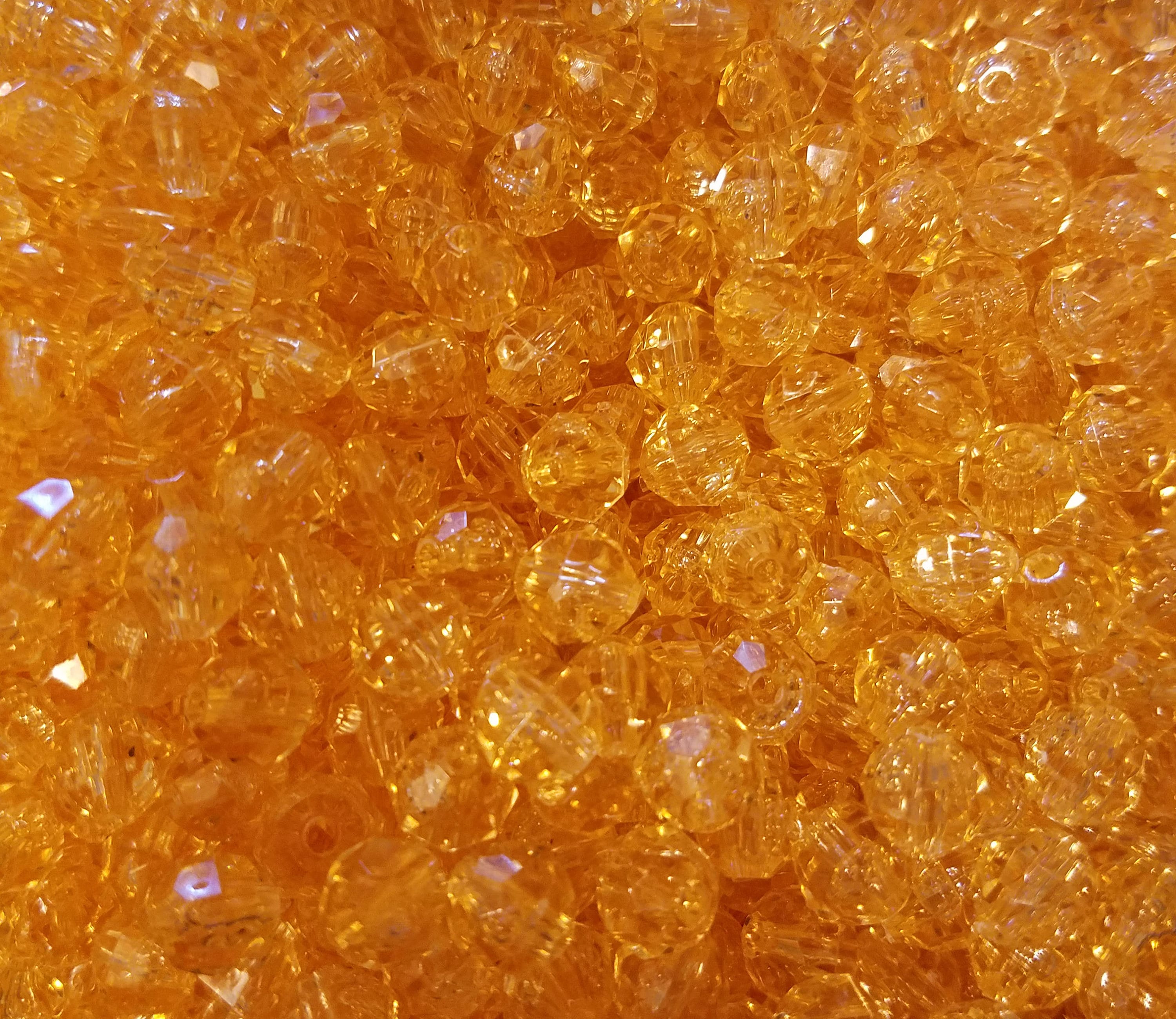 500 Pcs Translucent Crystal Faceted 8mm Round Plastic Acrylic | Etsy