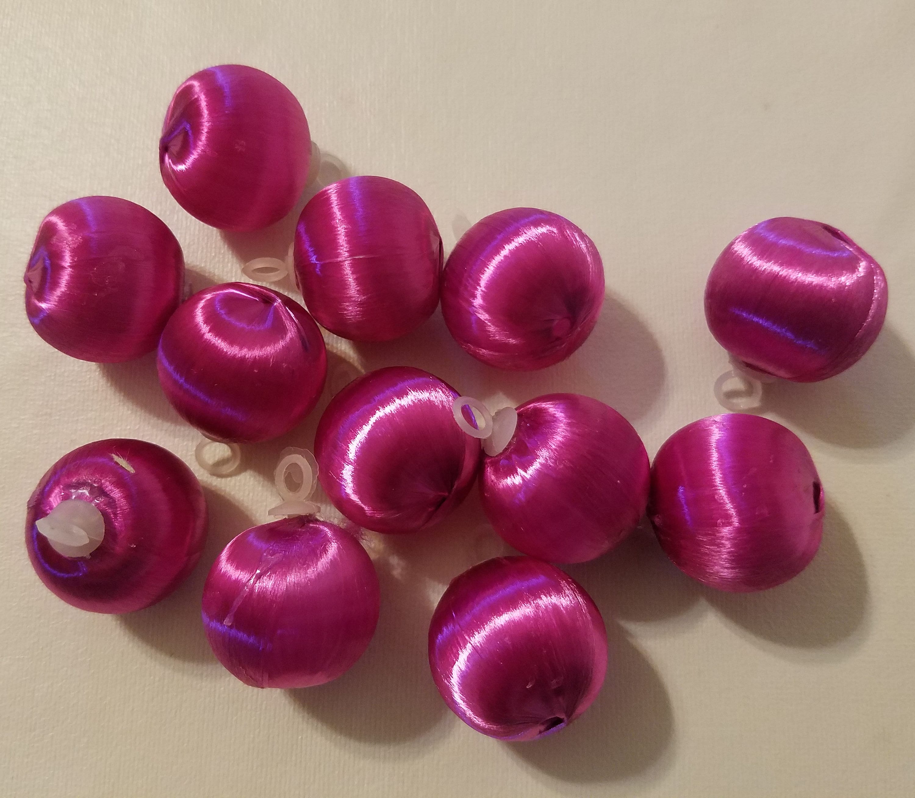 Pack of 12 Vintage Satin 1 25mm Miniature Ball Craft | Etsy