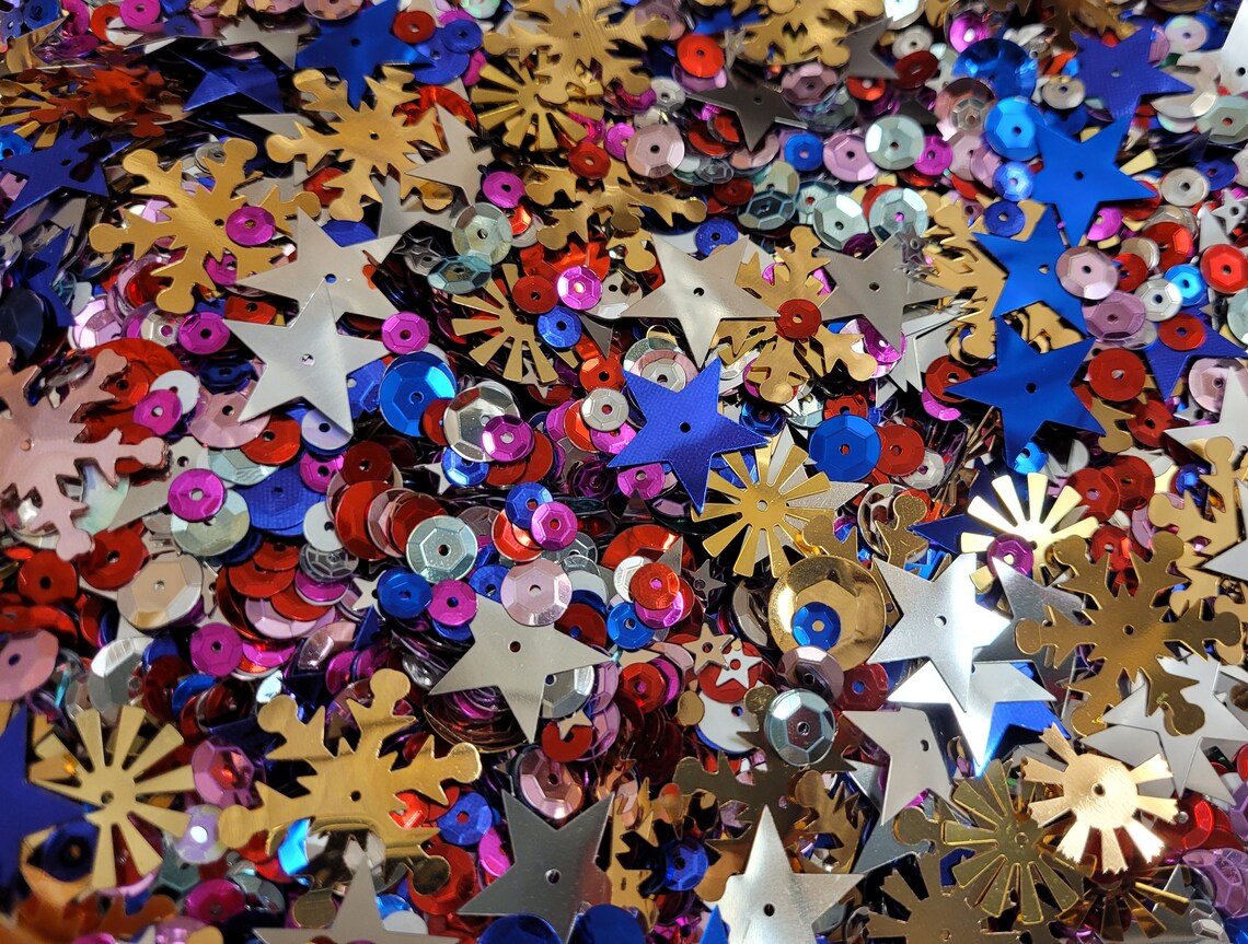 1 Oz Bulk 2000 Pcs Loose Mixed Sequins in Assorted Colors - Etsy