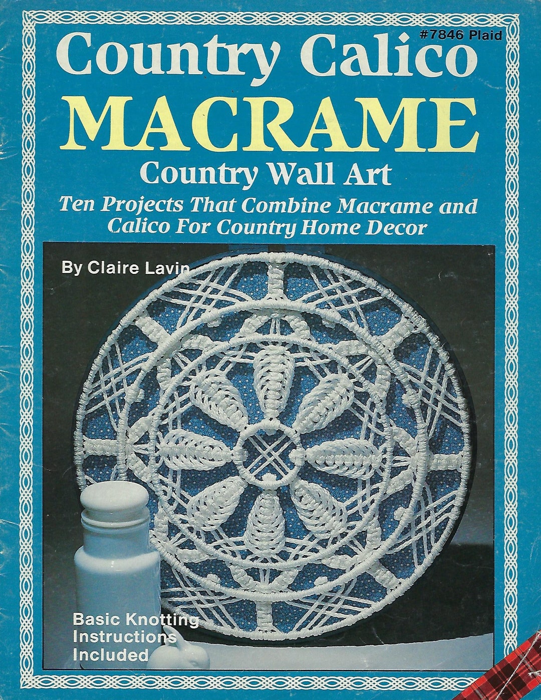 Country Calico Wall Art Macrame Home Decor Patterns Book - Etsy