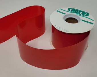 Red Plastic Ribbon - Etsy