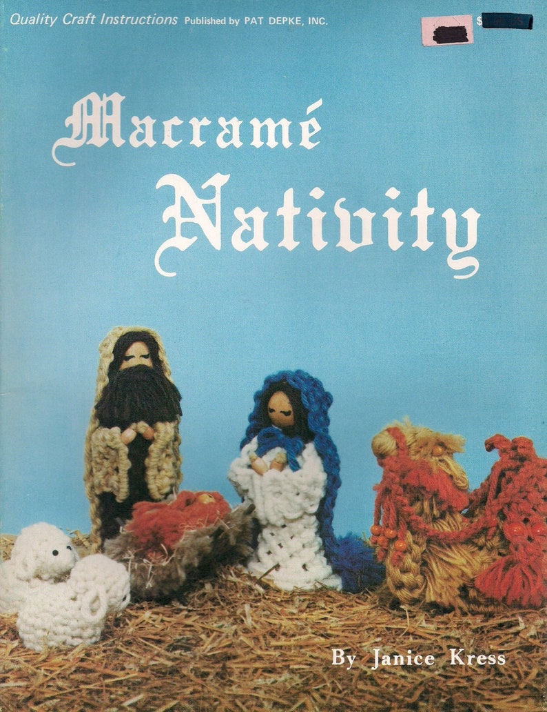 Vintage Macrame Nativity - Craft Book With Patterns and Instructions - Etsy