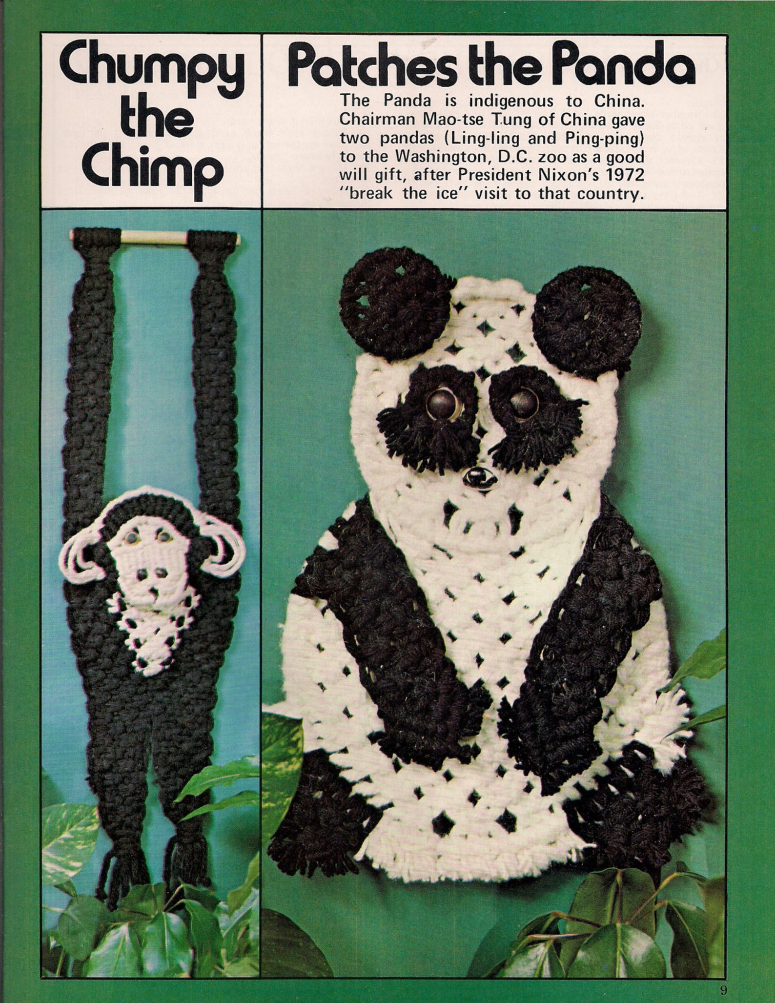 Craft Book Macrame Animal Art Vol. II Patterns & | Etsy