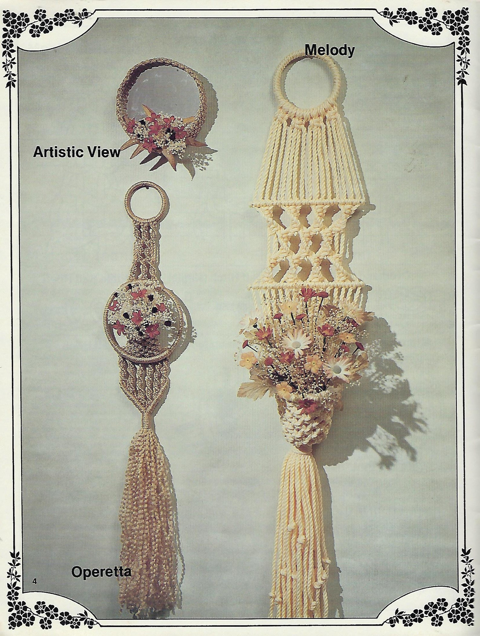 PDF ONLY Pockets for Posies Macrame Wall Pockets Patterns Craft Book - Etsy