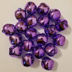 Lot of 20 Shiny Metal Jingle Bells for Christmas Crafts Large 30mm ...