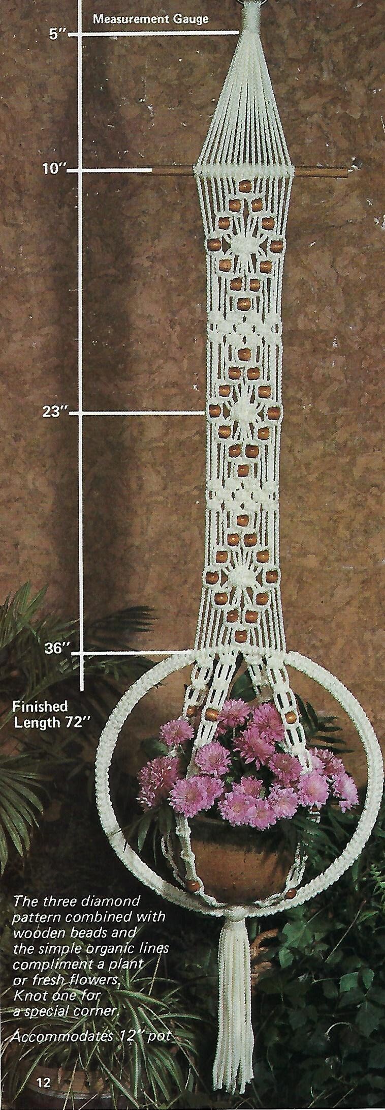 PDF ONLY Delightful Macrame Wall Hanging Patterns Vintage | Etsy