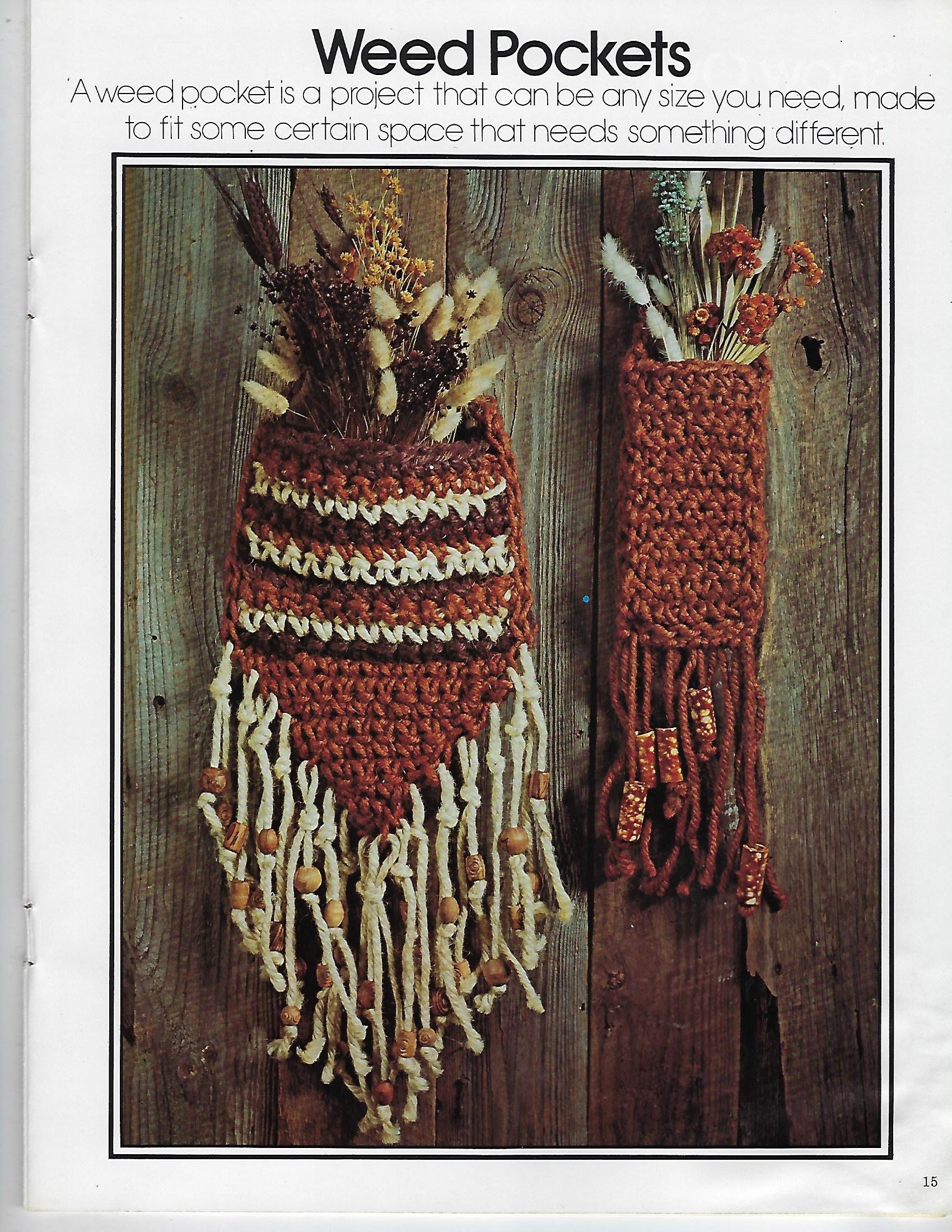 Crochet for Home Decor Using Large Cords Patterns Vintage Craft Book - Etsy