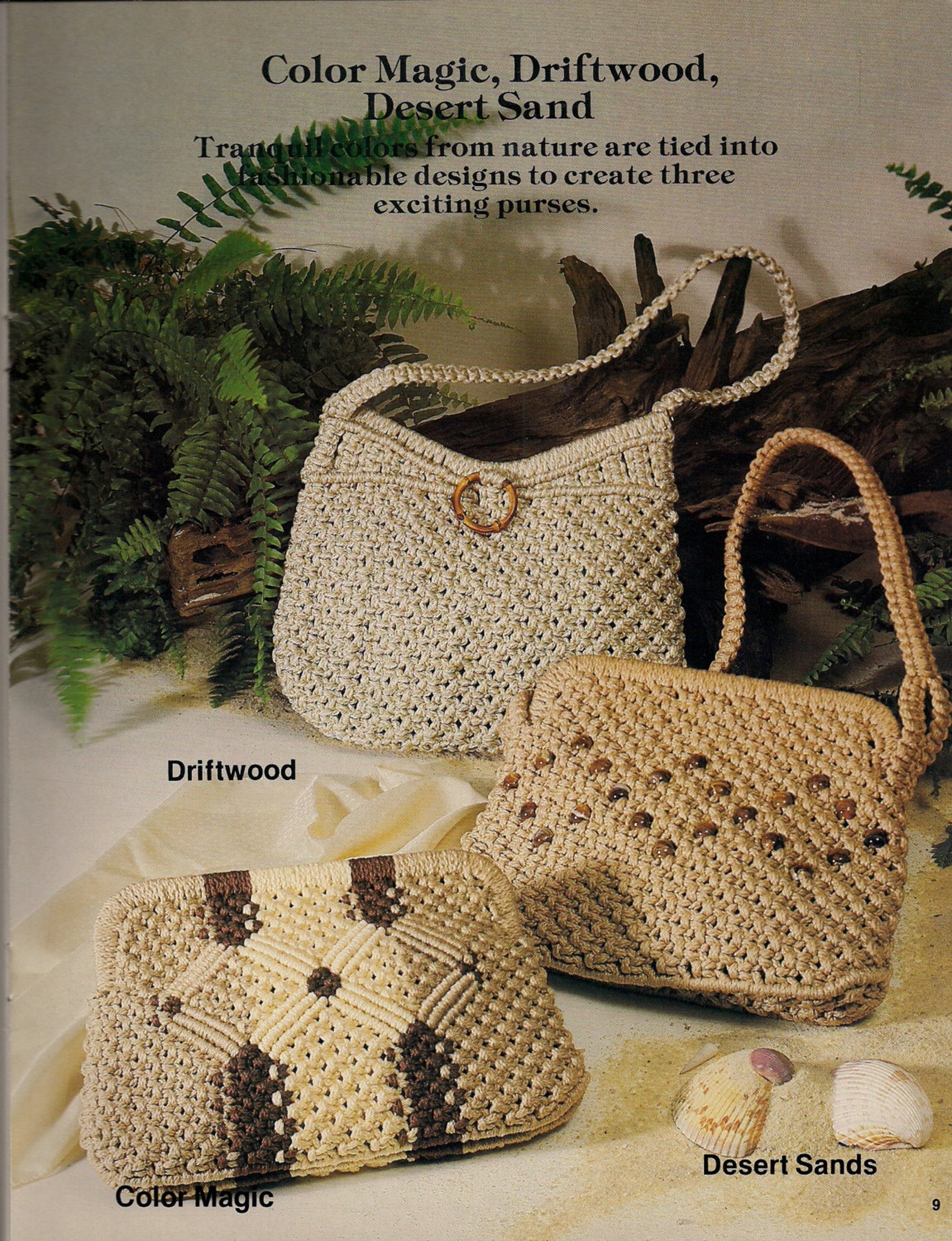 Purses 'a La Macrame Craft Book Patterns & - Etsy