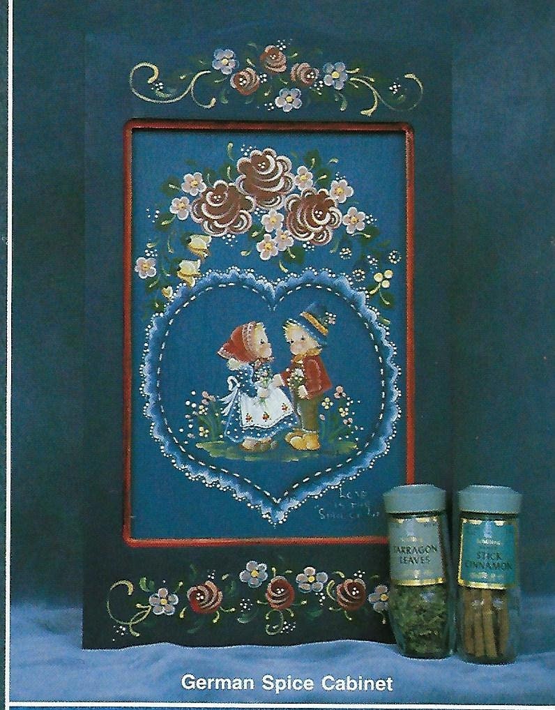 Tole Red Two Country Folk Art Painting Vintage Craft How To | Etsy