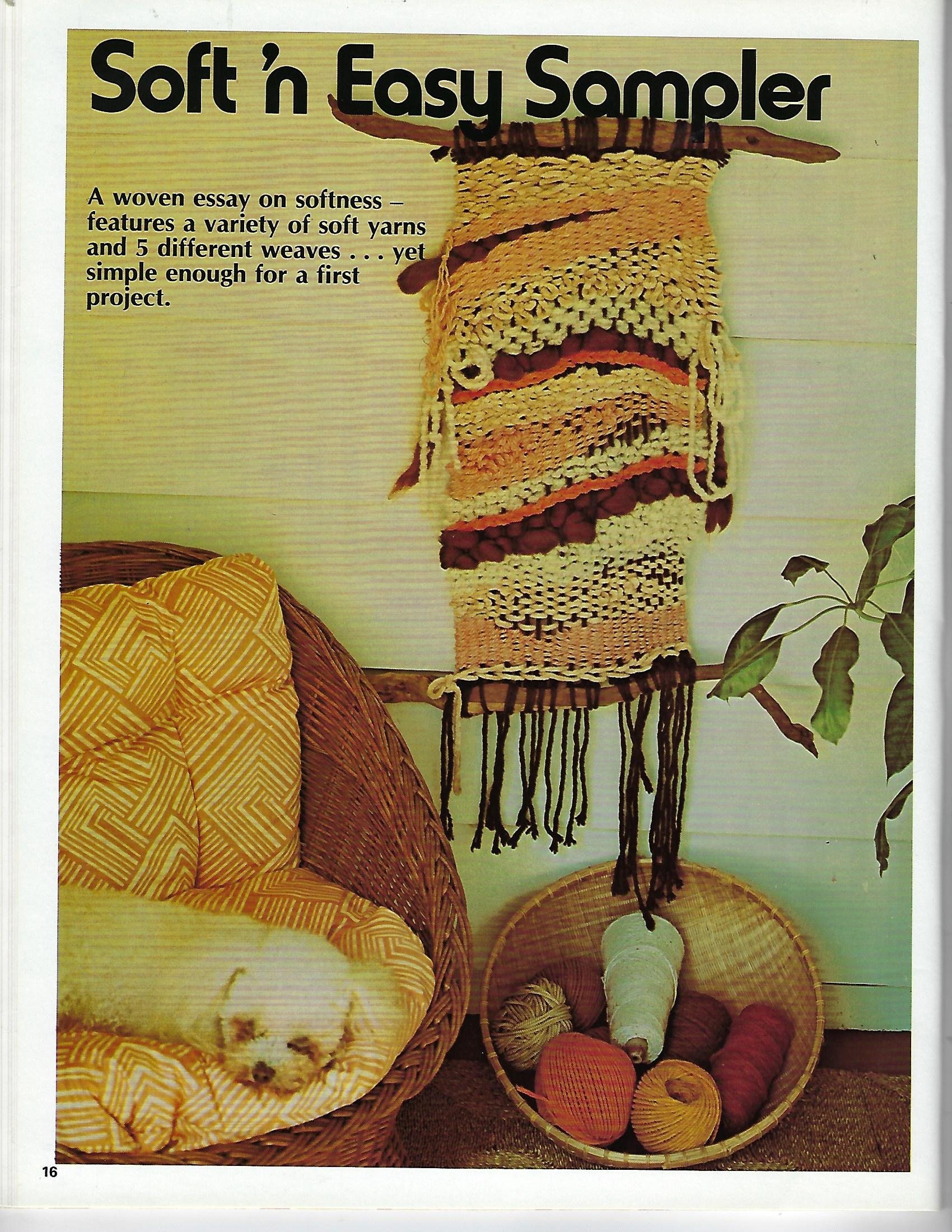 Weaving for Home Decor Hanging Wall Art Vintage 1970's | Etsy