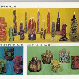Advanced the Candle Maker Vintage 1970's How to Craft Instruction Book ...