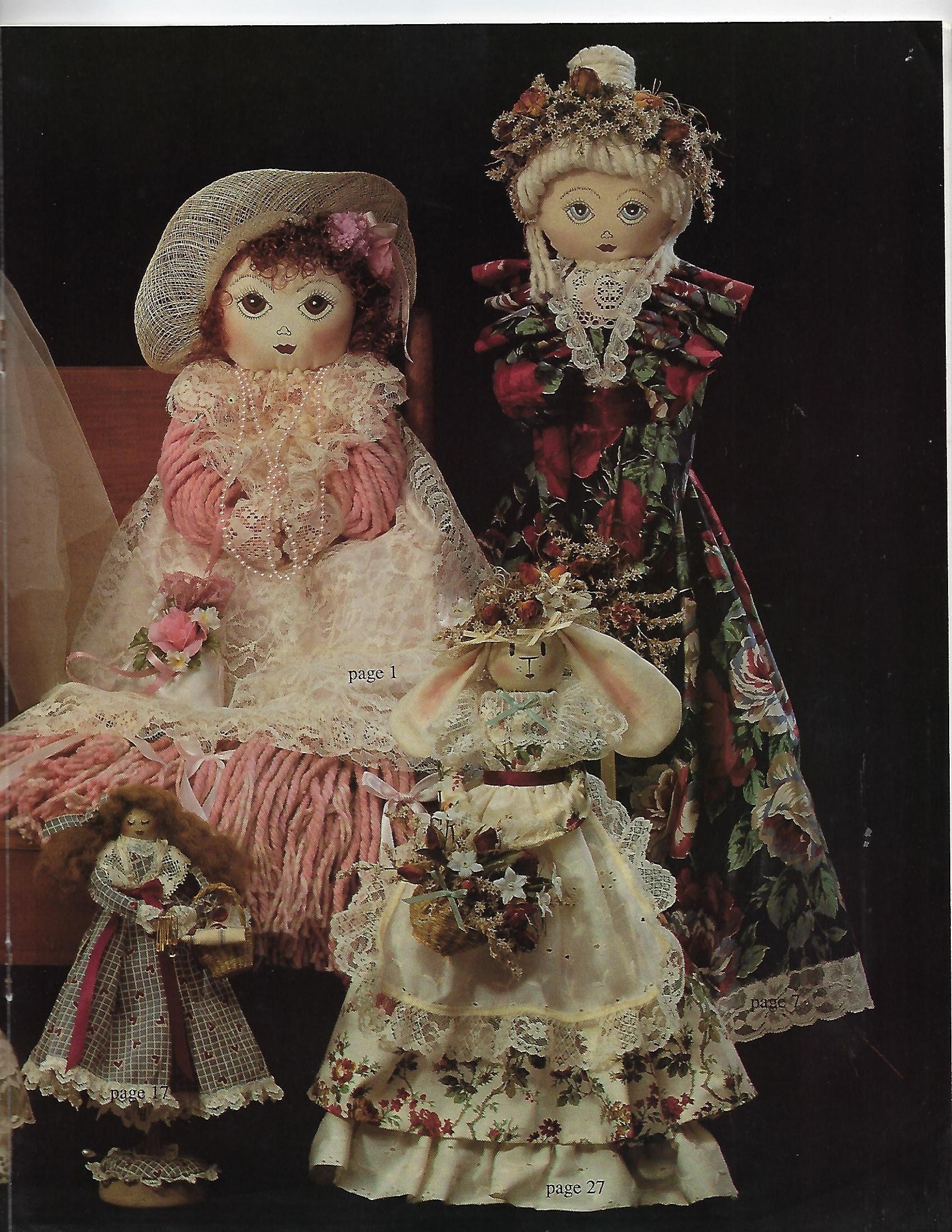 Hello Dollies! Sewing Patterns Vintage 1990's Soft Sculpture Doll ...