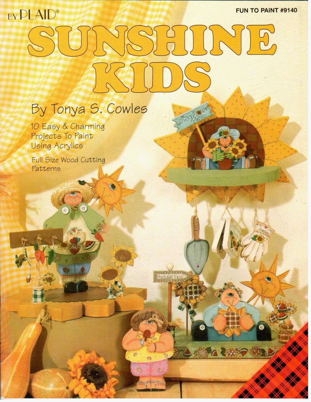 Sunshine Kids Decorative Painting Patterns Craft Book Tonya Cowles - Etsy