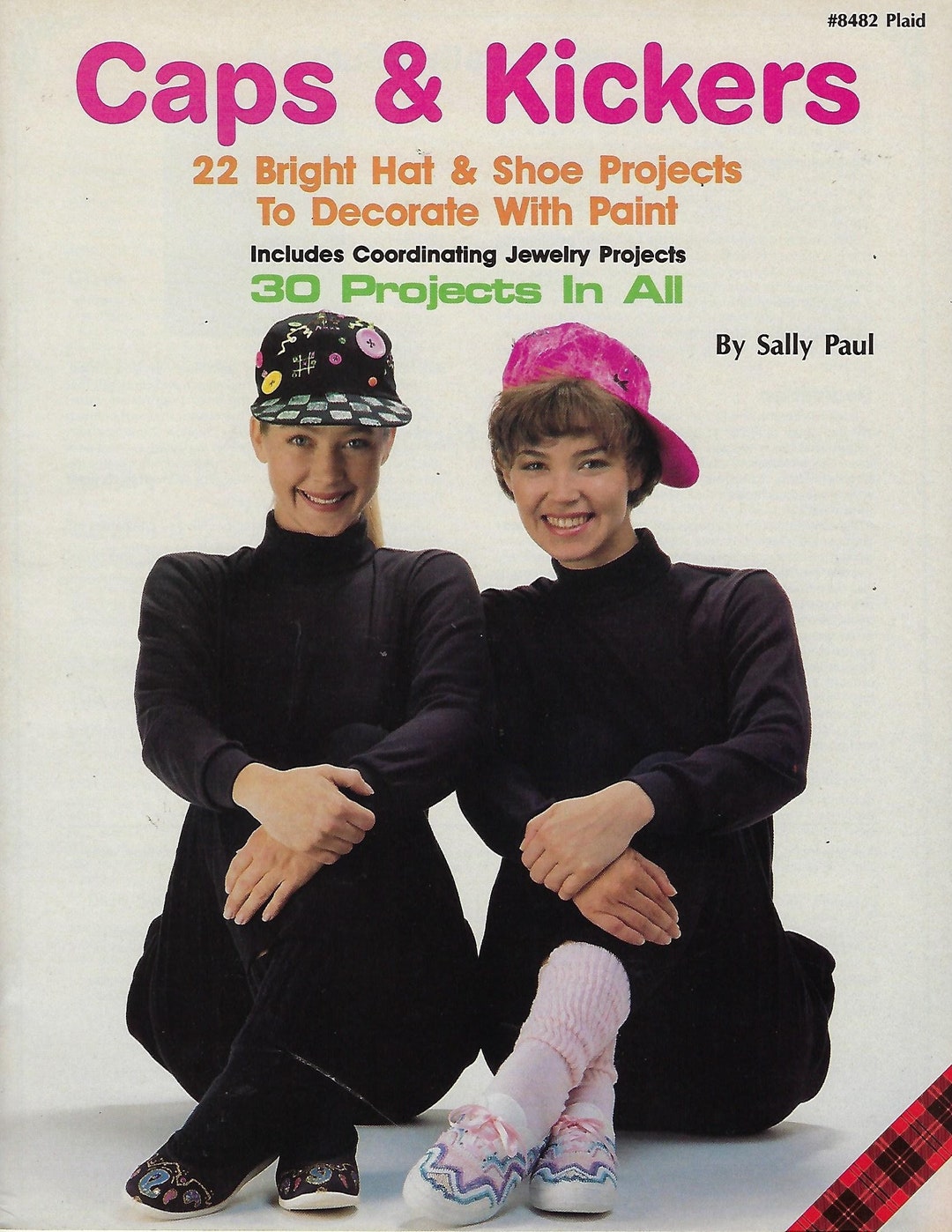 Caps & Kickers Hat and Shoe Patterns to Decorate With Paint VTG 90's ...