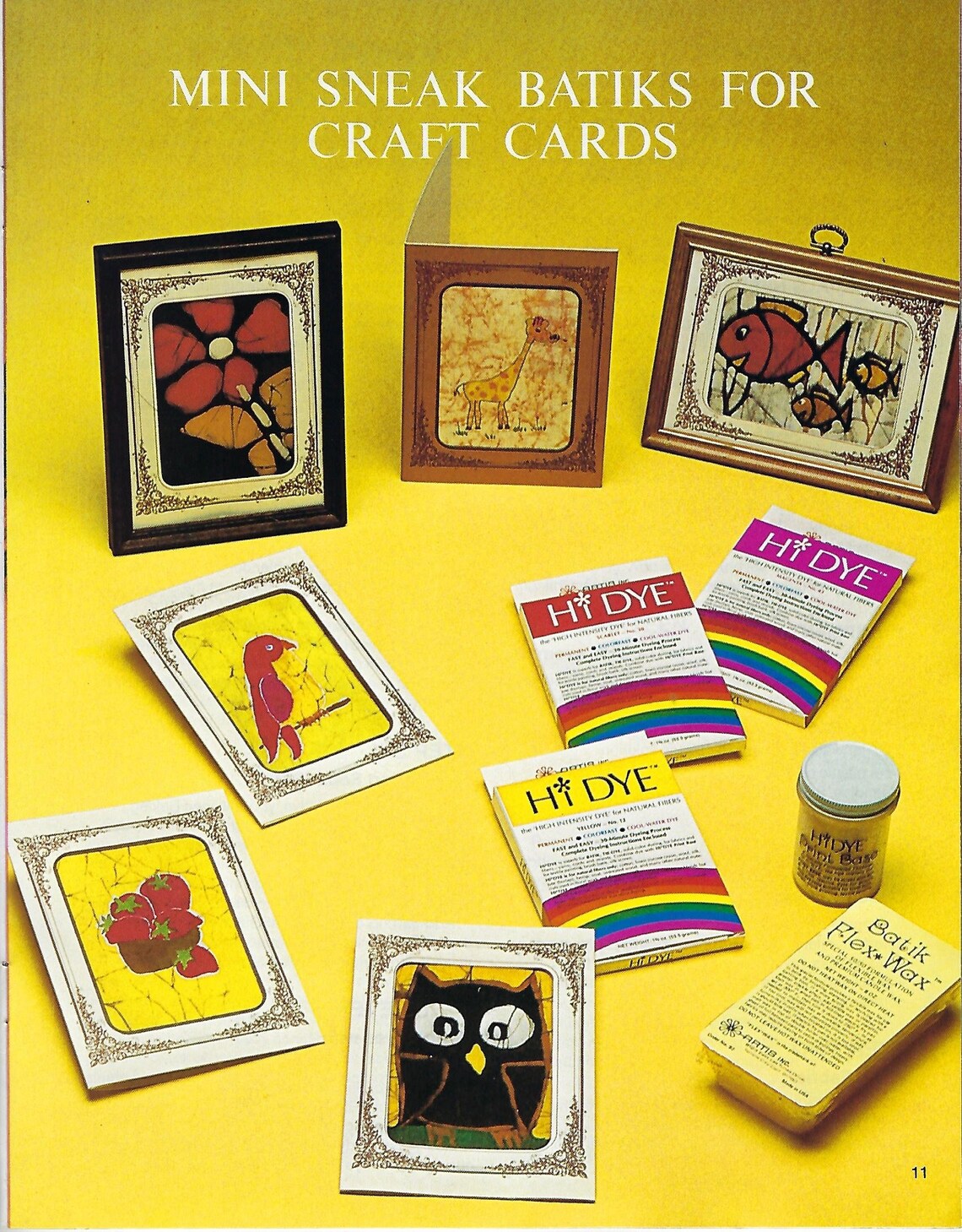 Mini-Crafts for Greeting Card Vintage Card Making Craft How To | Etsy