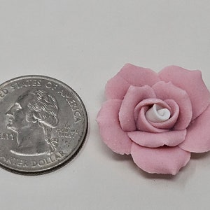 12 Pcs Porcelain Ceramic Bisque Rose Heads Flower Blossoms Vintage ...