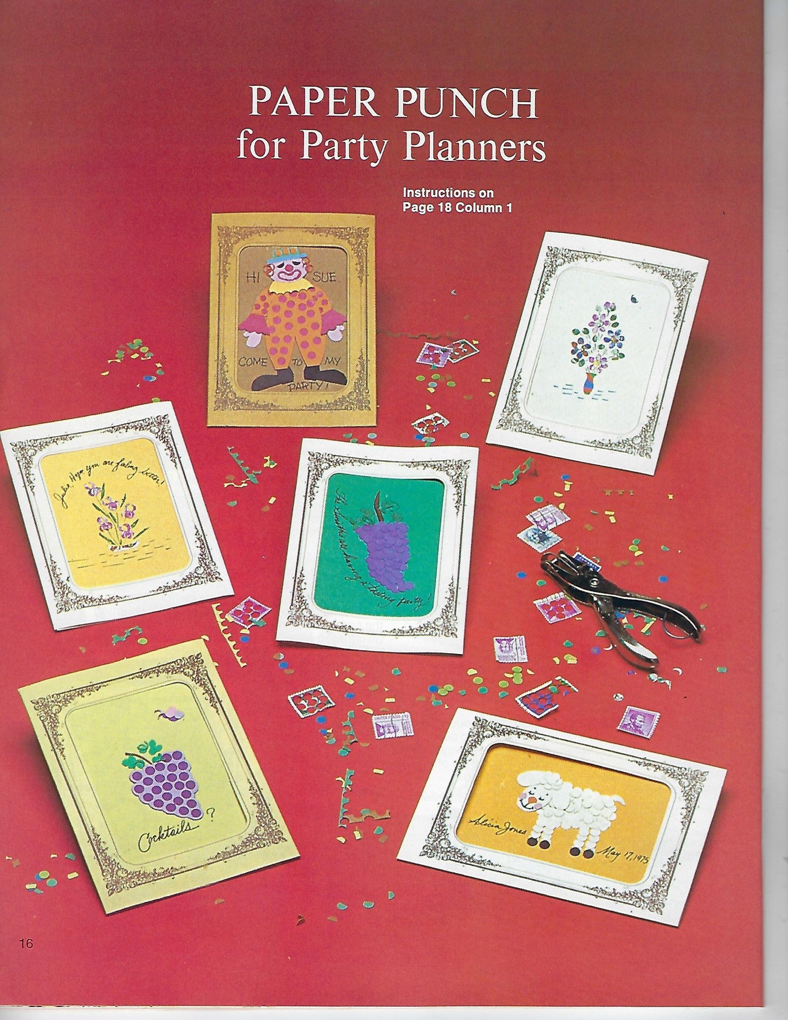 Mini-crafts for Greeting Card Vintage Card Making Craft How to ...