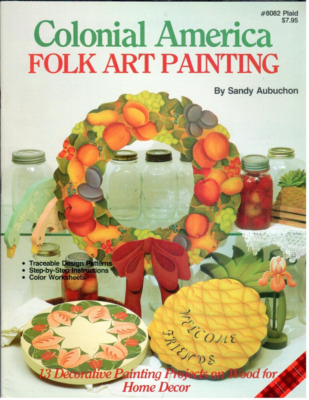 Colonial America Folk Art Decorative Painting Patterns Craft Book Sandy ...