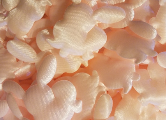 Pack of 50 Cartoon Bunny Rabbit Puffins Padded Satin Applique | Etsy