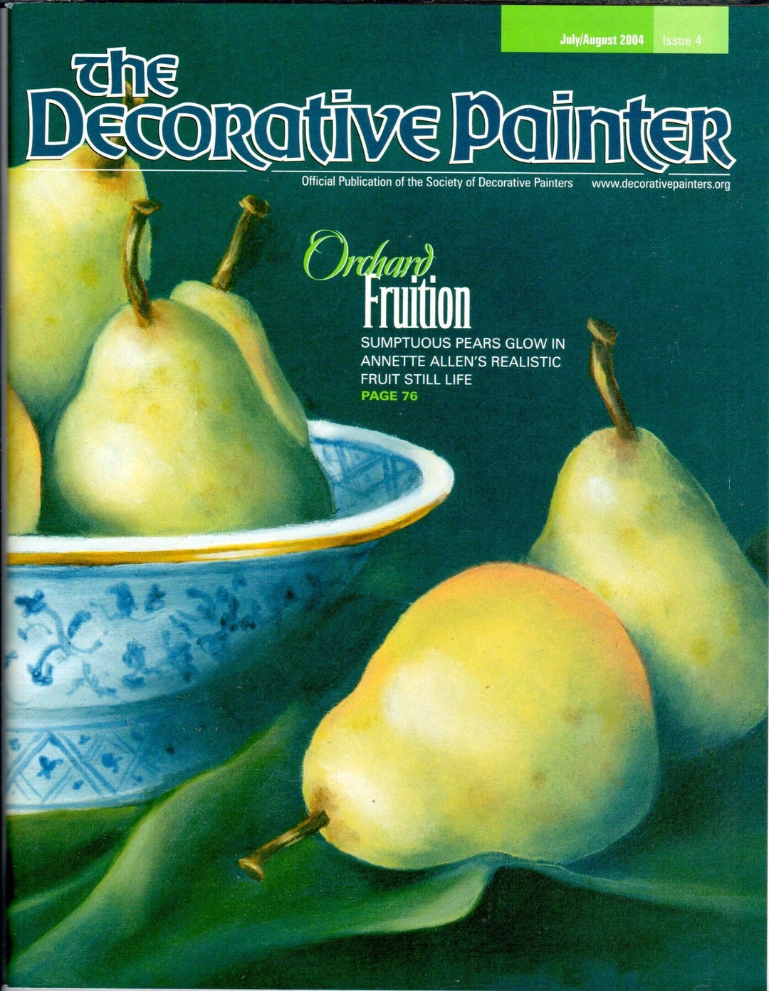 The Decorative Painter Magazine July/august 2004 Issue 4 Decorative ...