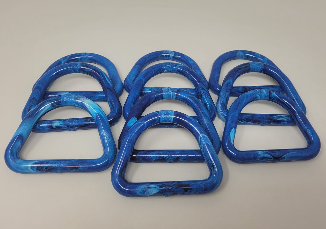 Lot of 10 Marbella Small Dee Shaped Plastic Acrylic Craft D Rings - Etsy