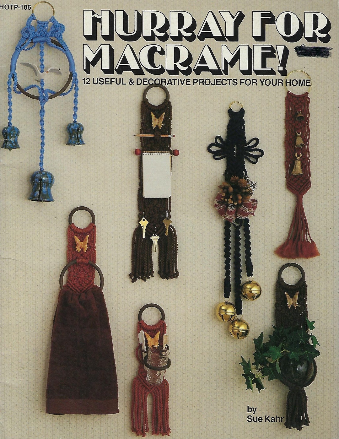 PDF ONLY Hurray for Macrame Decorative Home Projects Patterns Vintage Craft Book - Etsy