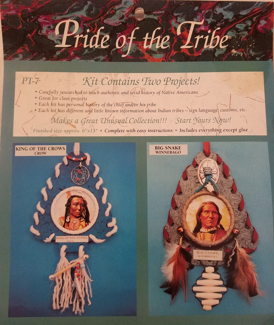 Pride of the Tribe Indian Chief Southwest Craft Project Kit Native ...