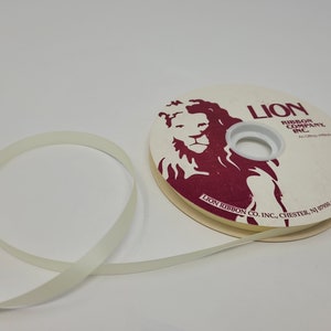 New Vintage Lion Brand Sea Maid 100% Satin Acetate Craft Ribbon 7/16" X ...
