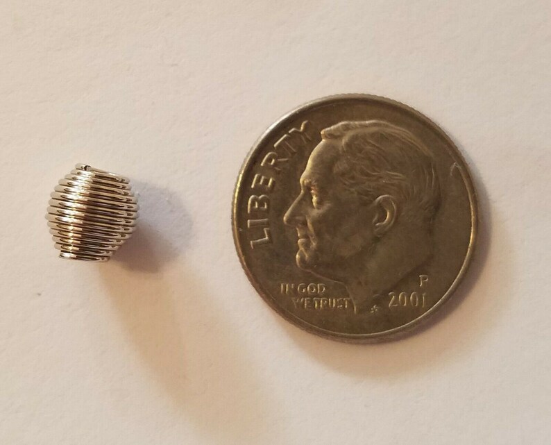 100 Pcs Gold or Silver Tone Metal Coil Spring Spacer Beads 6mm - Etsy