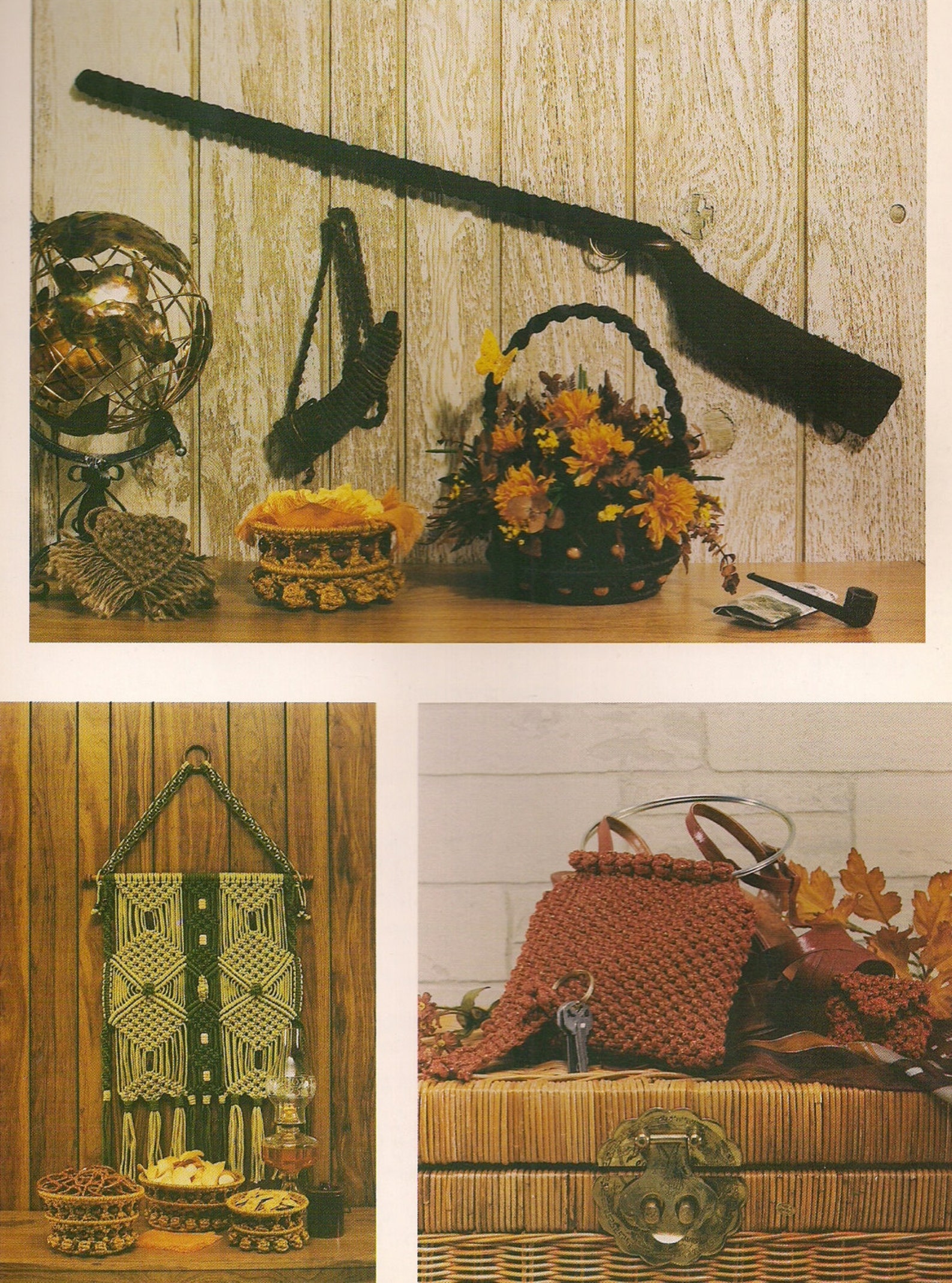 Much Ado About Knotting - Macrame Patterns - Vintage Craft Book - Etsy
