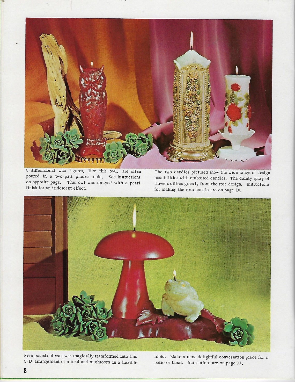 Creating Candles for Easy Living Vintage 1970's How to - Etsy