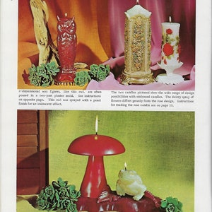 Creating Candles for Easy Living Vintage 1970's How to Craft ...