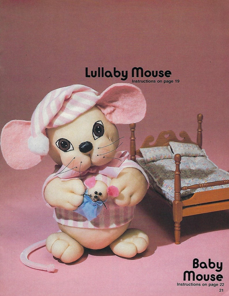 Nursery Soft Sculpture Doll Toy Making Sewing Patterns for - Etsy